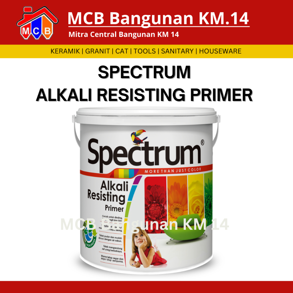 Jual SPECTRUM ALKALI RESISTING PRIMER 1 US / 3,78 L | Shopee Indonesia