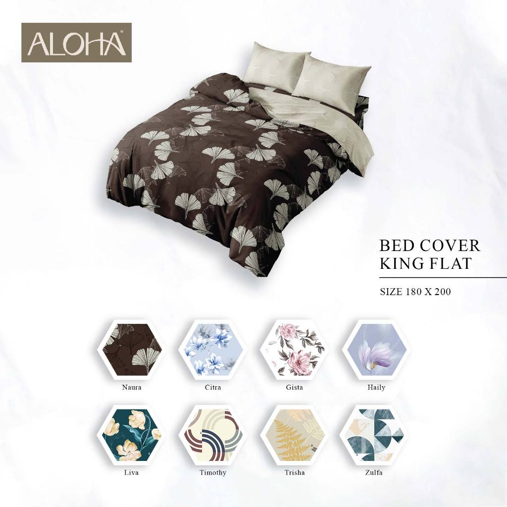 Jual Aloha - Bed Cover Set King 180x200 Tinggi 20 Fitted "Live ...