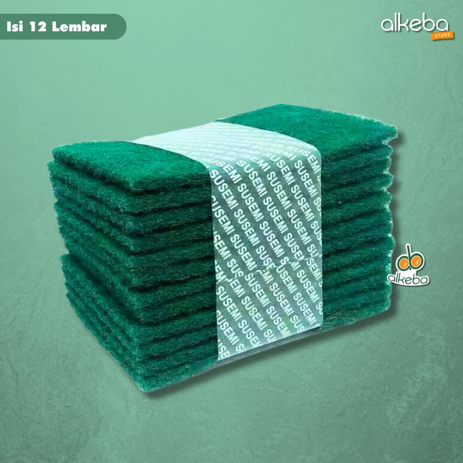 Jual Sabut Hijau Susemi isi 12 lembar Tapas Alat Bantu Pembersih ...
