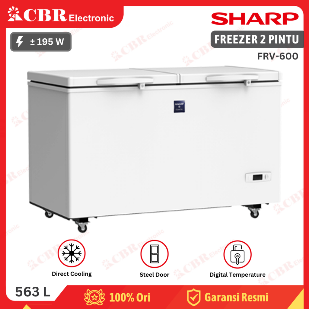 Jual FREEZER PETI - CHEST FREEZER SHARP FRV-600 / 563 L | Shopee Indonesia
