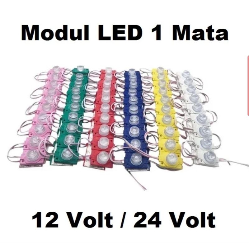 Jual Lampu Kolong 1 LED Mata Besar 12 - 24 Volt Modul COB Plasma Truk Bus Fuso Canter Tronton ...