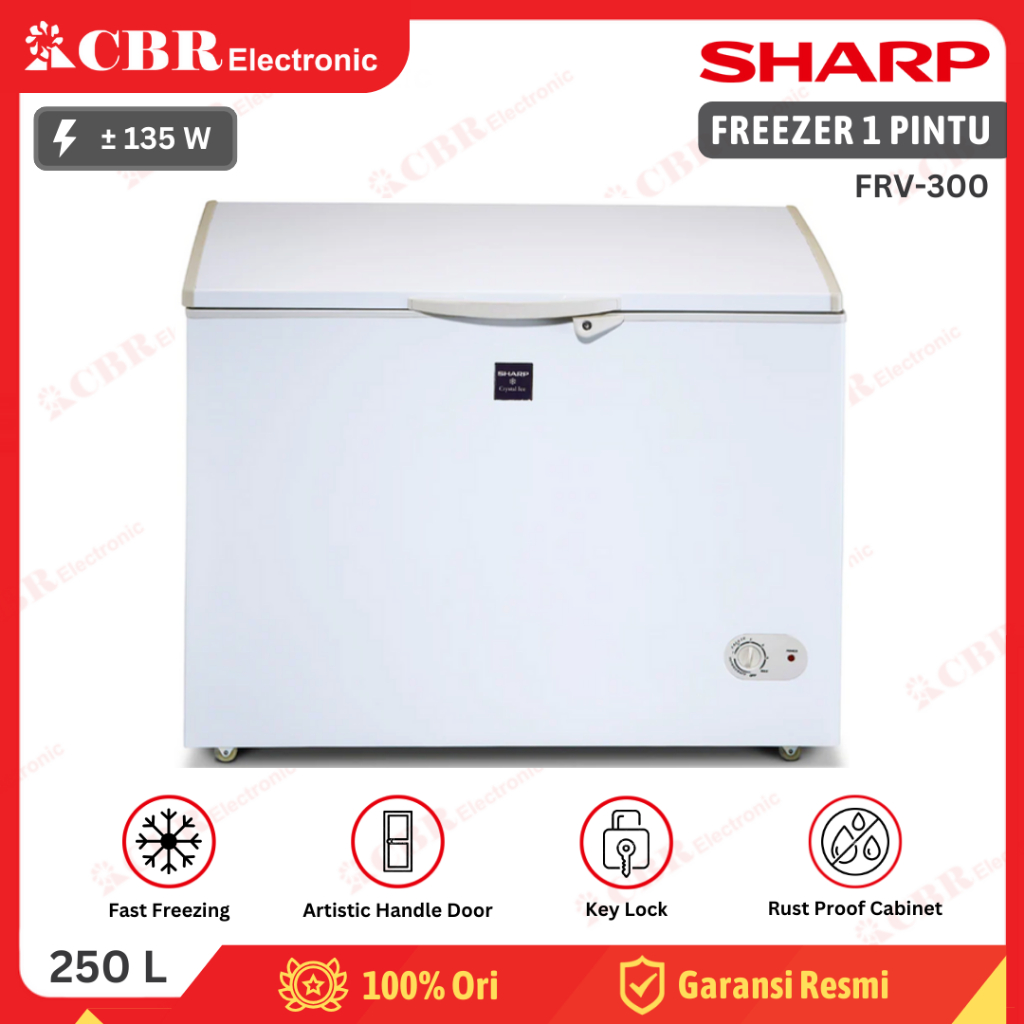 Jual FREEZER PETI - CHEST FREEZER SHARP FRV-300 / 250 L | Shopee Indonesia