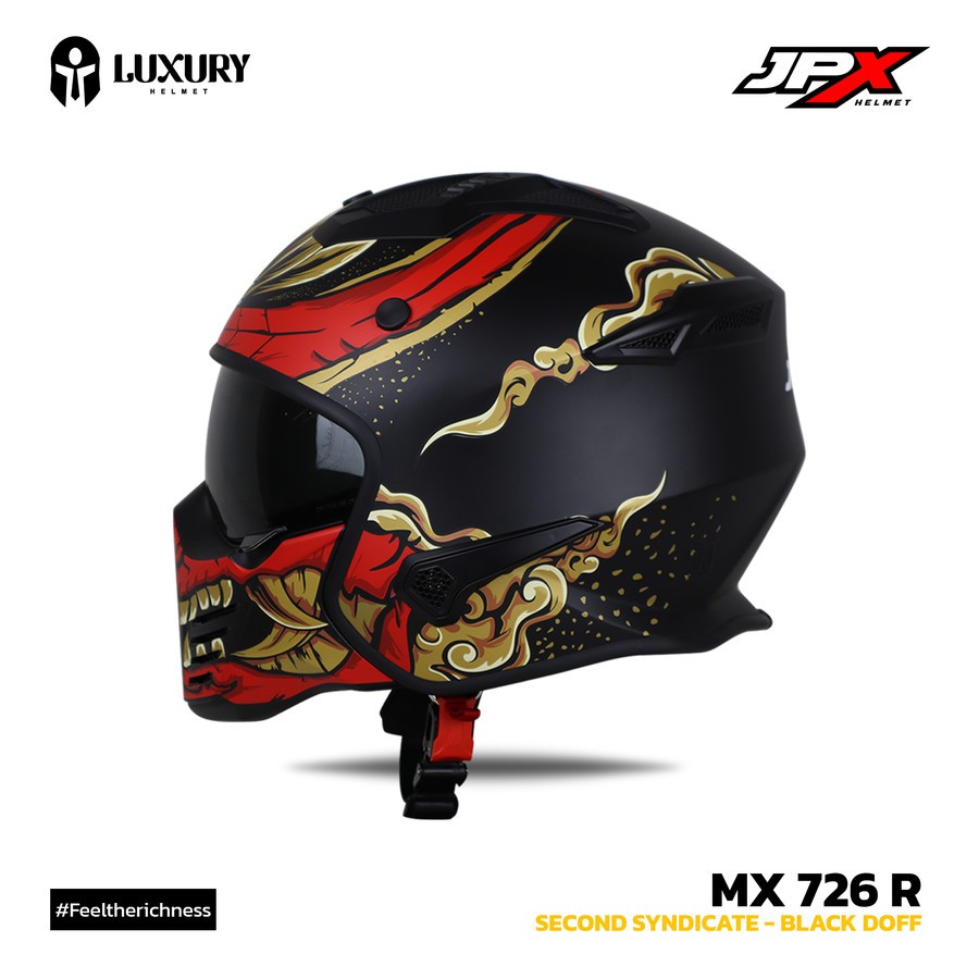 Jual Helm Fullface Modular JPX MX 726R All Motif | Shopee Indonesia