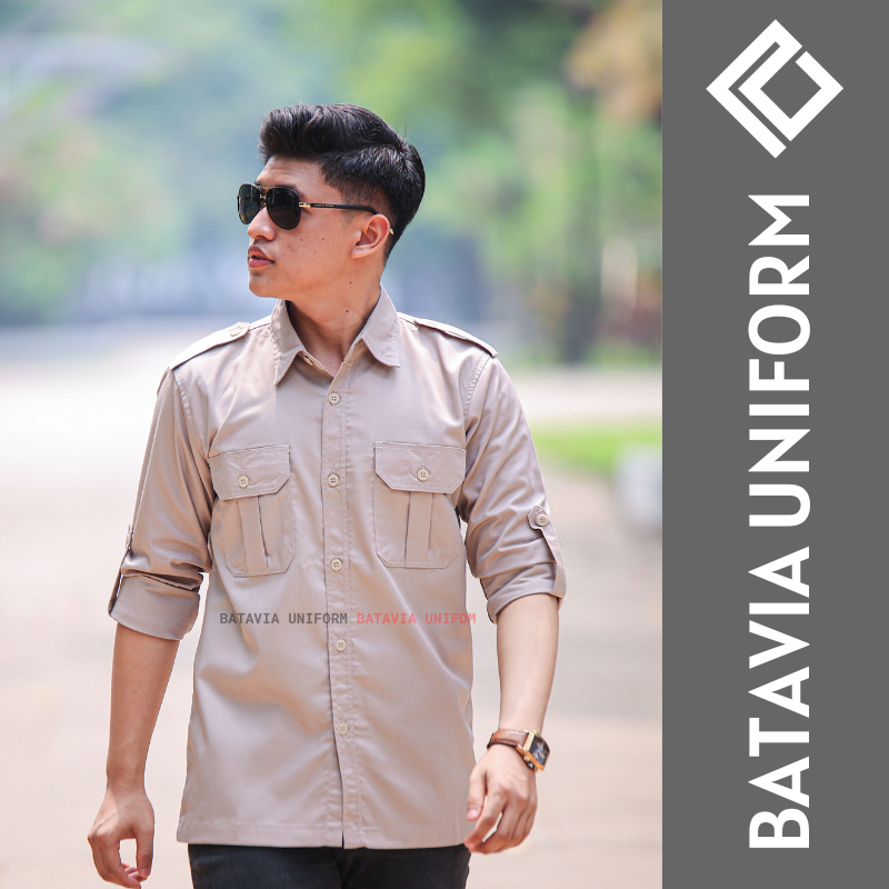 Jual Baju Tactical Pria Lengan Panjang - Kemeja Taktikal Seragam Kerja Dinas Lapangan PDL PDH ...
