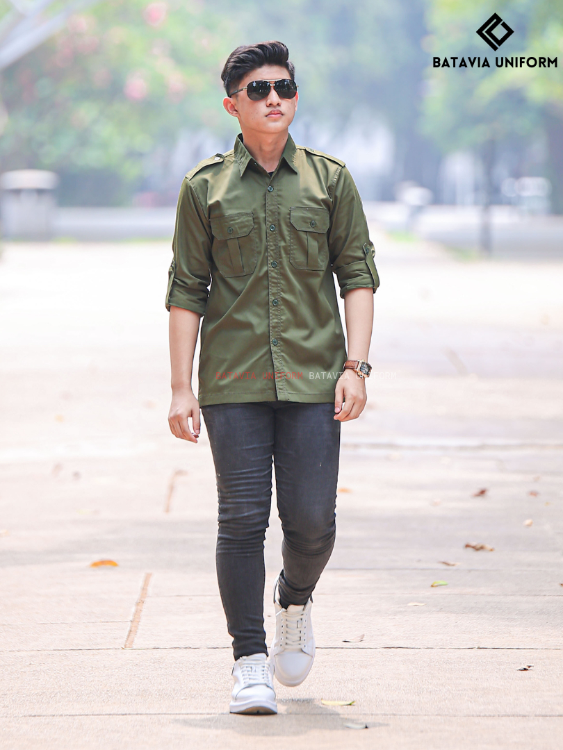 Jual Baju Tactical Pria Lengan Panjang - Kemeja Taktikal Seragam Kerja ...