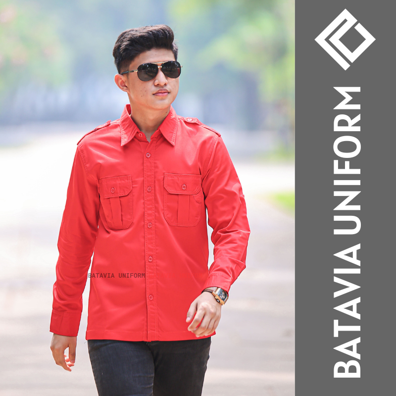 Jual Baju PDL Pria Lengan Panjang - Kemeja Seragam Kerja Dinas Lapangan ...