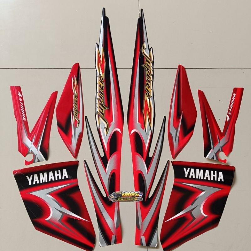 Jual striping yamaha jupiter z hitam merah 2006 list body standar ...
