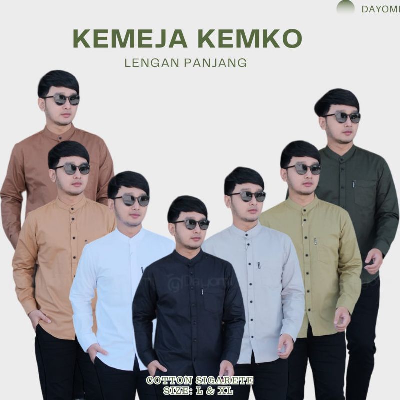 Jual KEMEJA KEMKO POLOS SIGARET | Shopee Indonesia