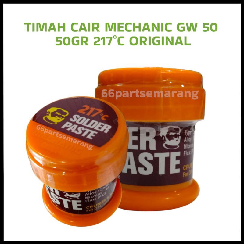 Jual Timah Cair / Timah Pasta / Solder Pasta 50GR Ori Mechanic | Shopee ...