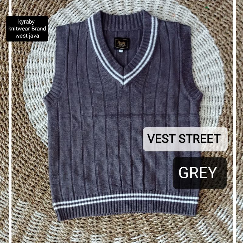 Jual Rompi rajut /vest knit Korean style/ vest kyraby pria wanita dan ...