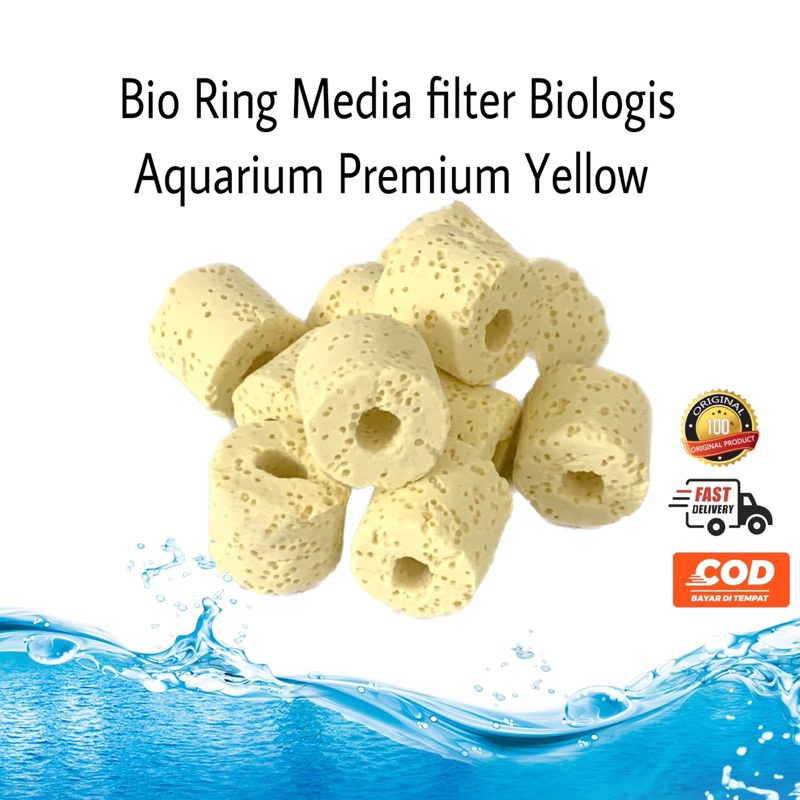 Jual Bio Ring Media Filter Biologis Aquarium Premium Yellow | Shopee ...