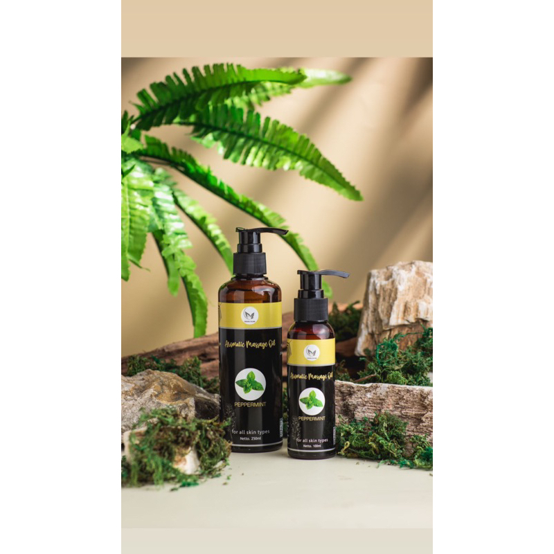 Jual Aromatic Massage Oil Peppermint Usada Alam 100ml. Oil Massage ...