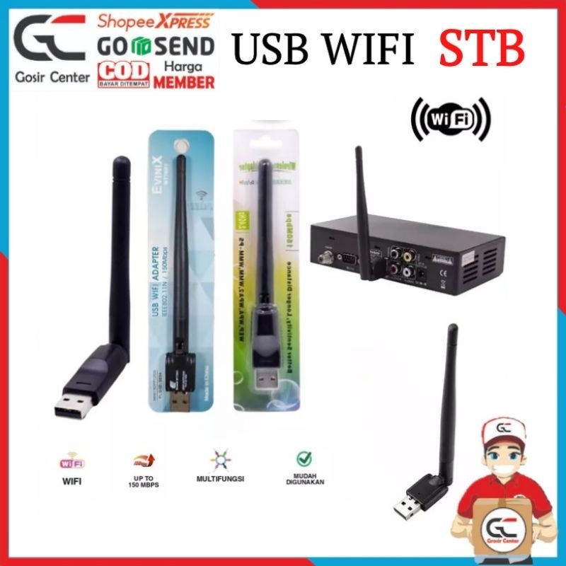 Jual UW3 | Usb Dongle Wifi STB Penangkap Sinyal | ZK | Shopee Indonesia