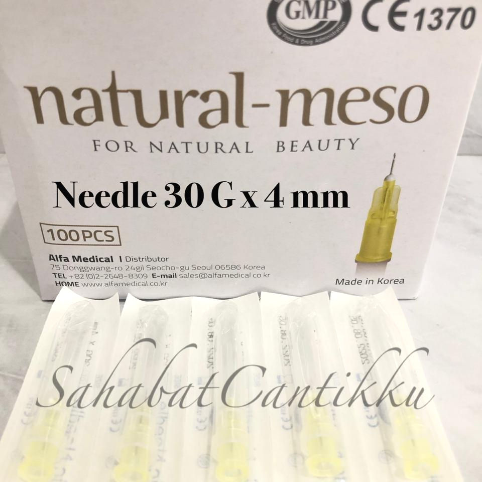 Jual Ecer Meso Needle 30G //32g x 4 mm Painless + Tidak perlu sering ganti jarum (tajam nya lama ...