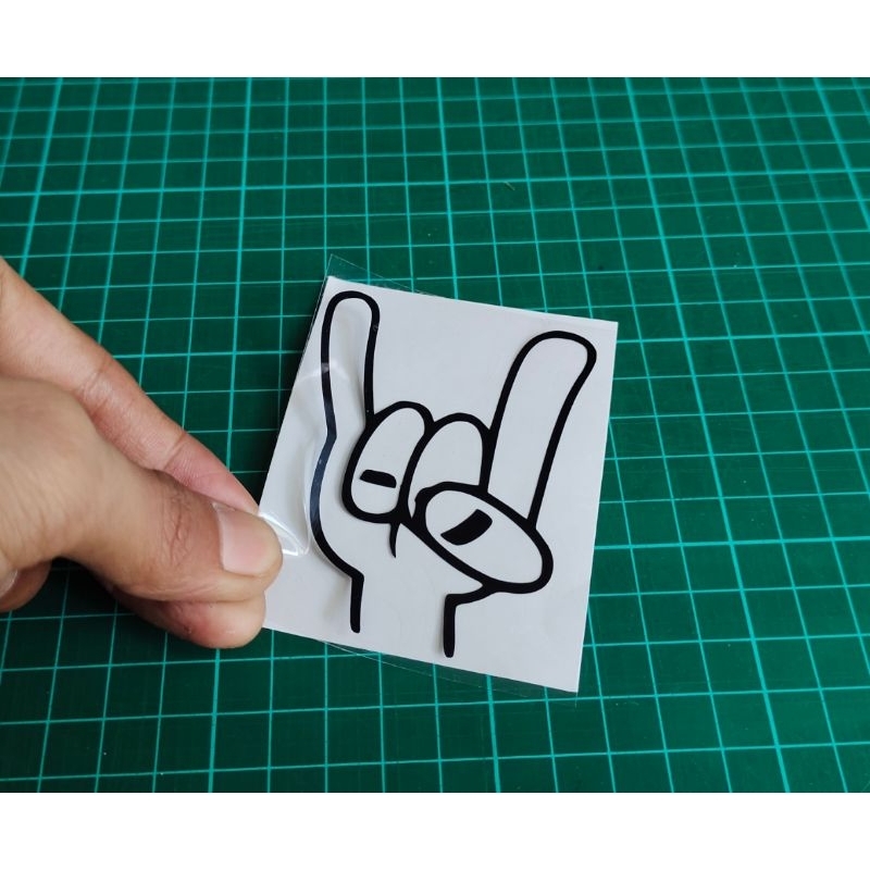 Jual stiker tangan metal custom cutting stiker murah | Shopee Indonesia