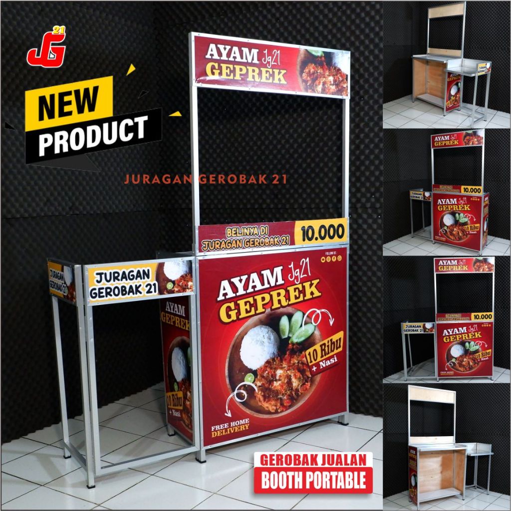 Jual Booth Portable Meja Lipat Jualan Juragan Gerobak 21 Model Rst ...