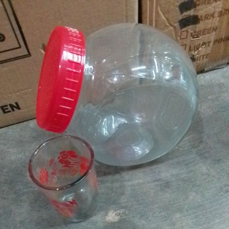 Jual toples kaca | toples bubur miring dan lurus 2 varian , free ...
