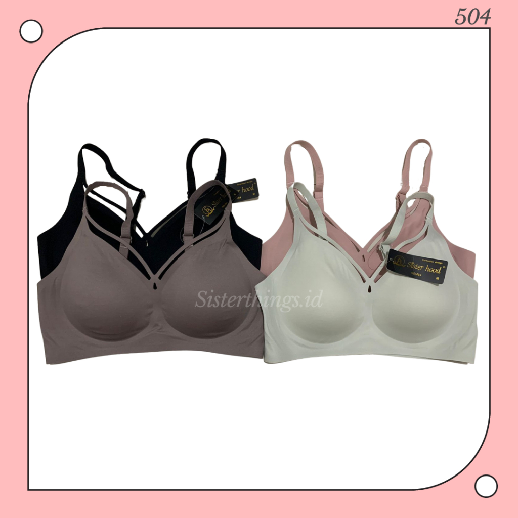 Jual SISTERHOOD 504 BRA SPORT SEAMLESS BUSA TIPIS TANPA KAWAT PREMIUM ...