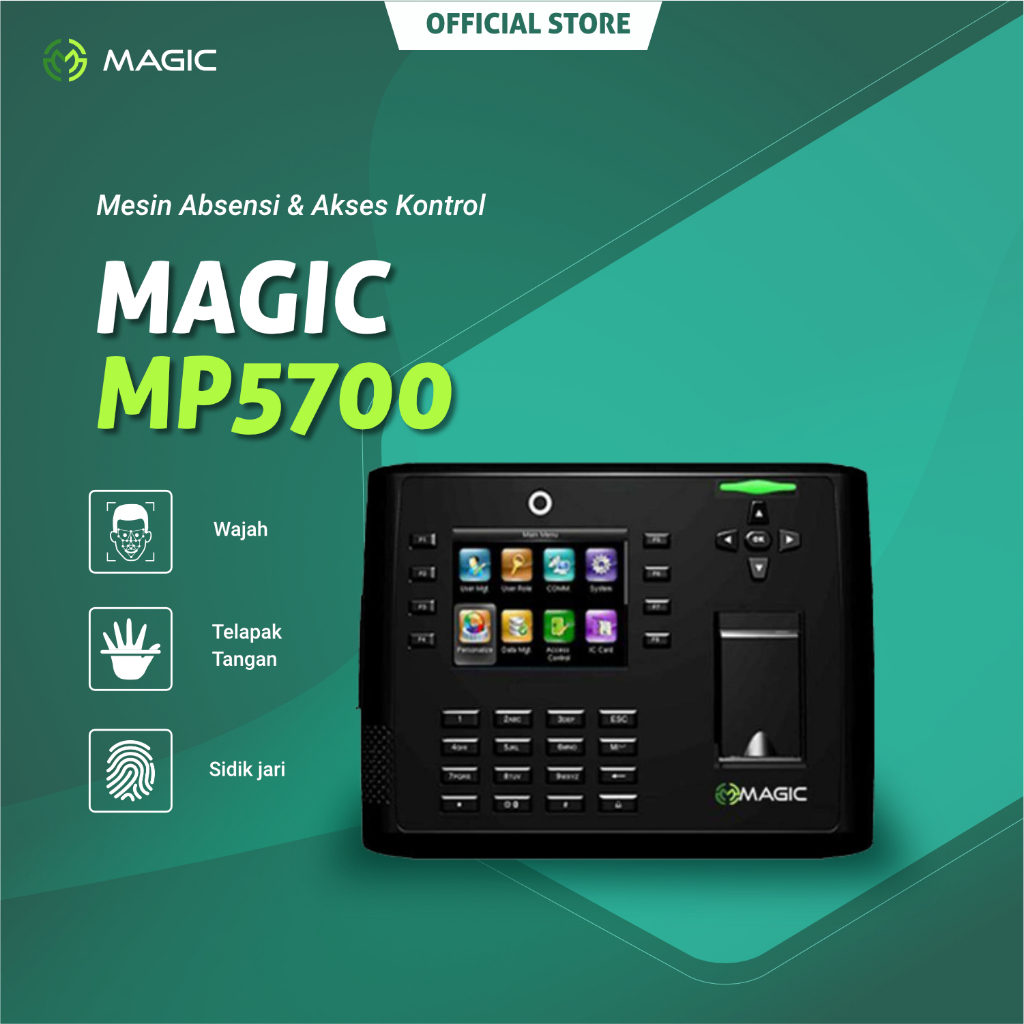 Jual Mesin Absensi dan Akses Kontrol Magic MP5700 | Fingerprint | Sidik ...