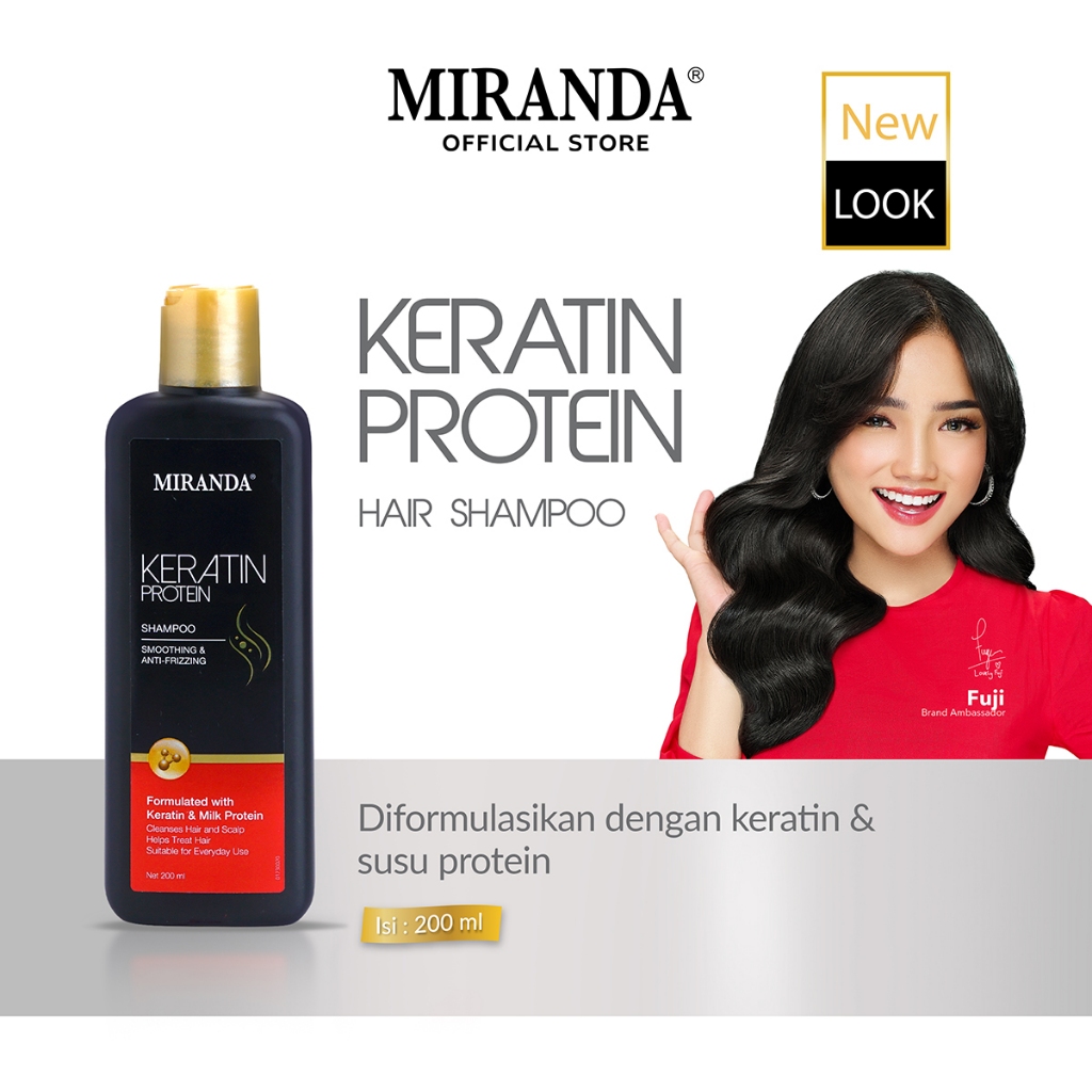 Jual Miranda Keratin Protein Hair Shampoo 200ml (New Formula) | Shopee ...