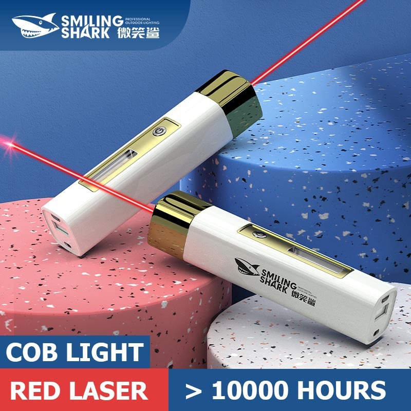 Jual Smilingshark JG867 Senter Red laser pointer Portable laser Pen USB ...
