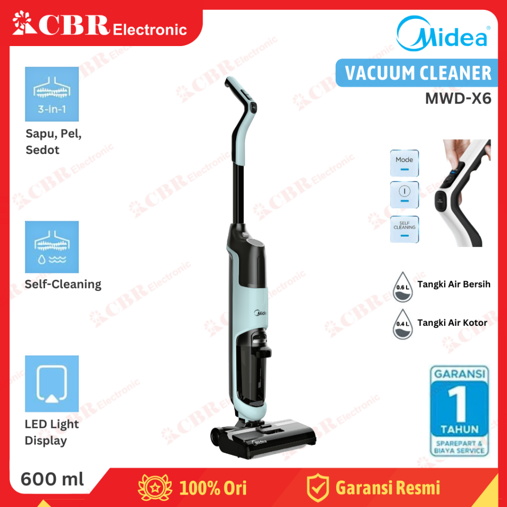 Jual Vacuum Cleaner MIDEA MWD-X6 (Cordless / 3-IN-1 / 600ml) | Shopee ...