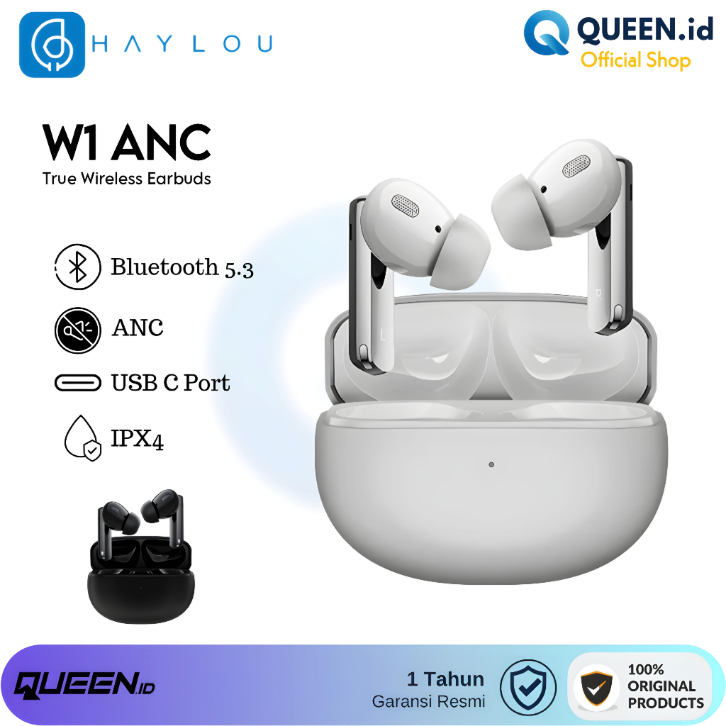 Jual Haylou W1 ANC TWS True Wireless Earbuds Headset Bluetooth 5.3 HiFi ...