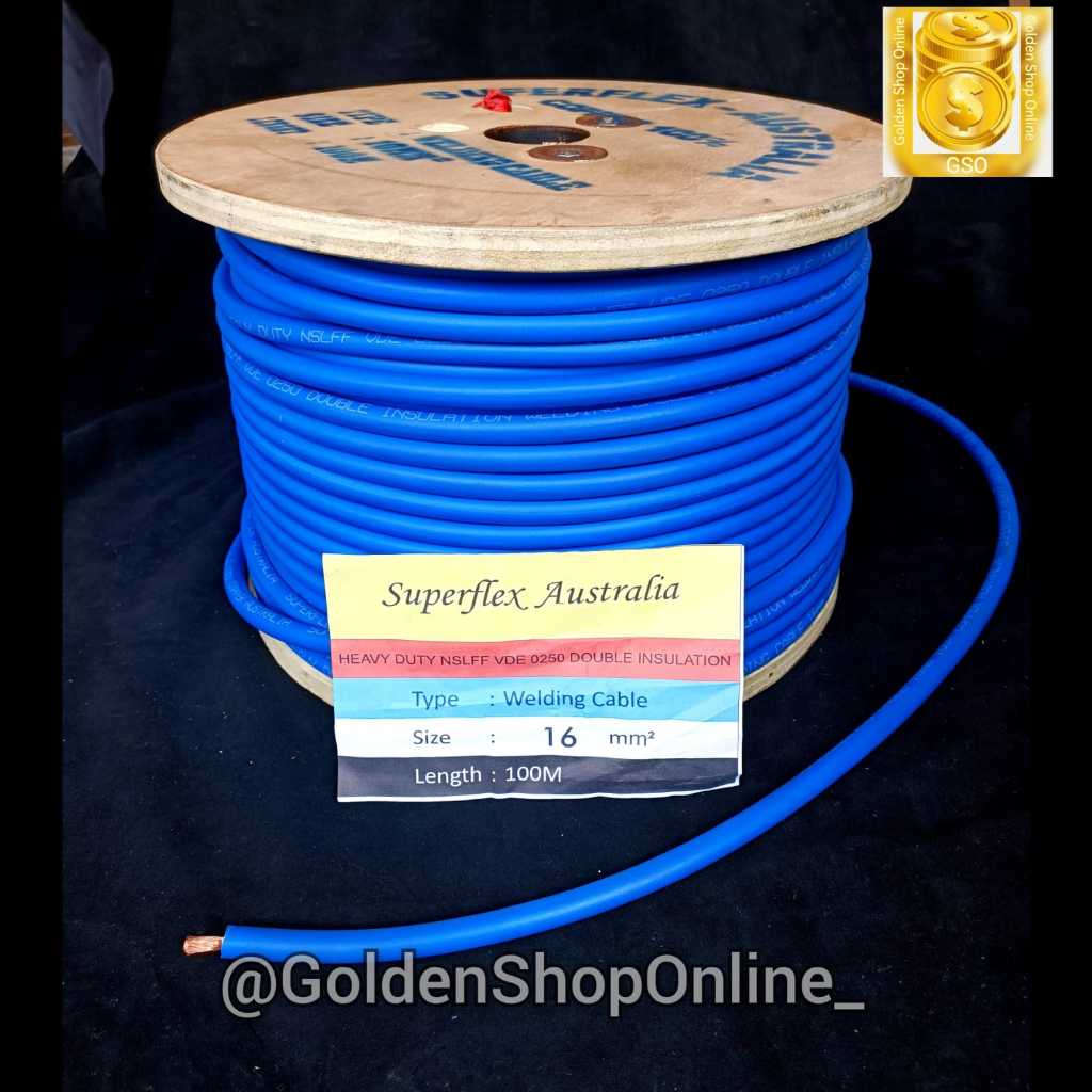 Jual Kabel Las Superflex 16mm Biru Full Tembaga (Harga per meter) | Shopee Indonesia