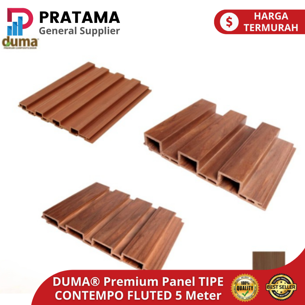 Jual Panel dinding WPC Duma Flutted Contempo 5 Meter | surabaya ...