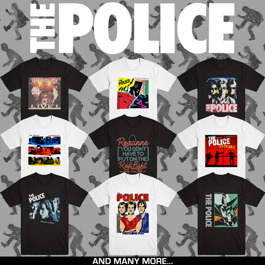 Jual THE POLICE | T-SHIRT BAND | PUNK ROCK | MERCHANDISE | Shopee Indonesia