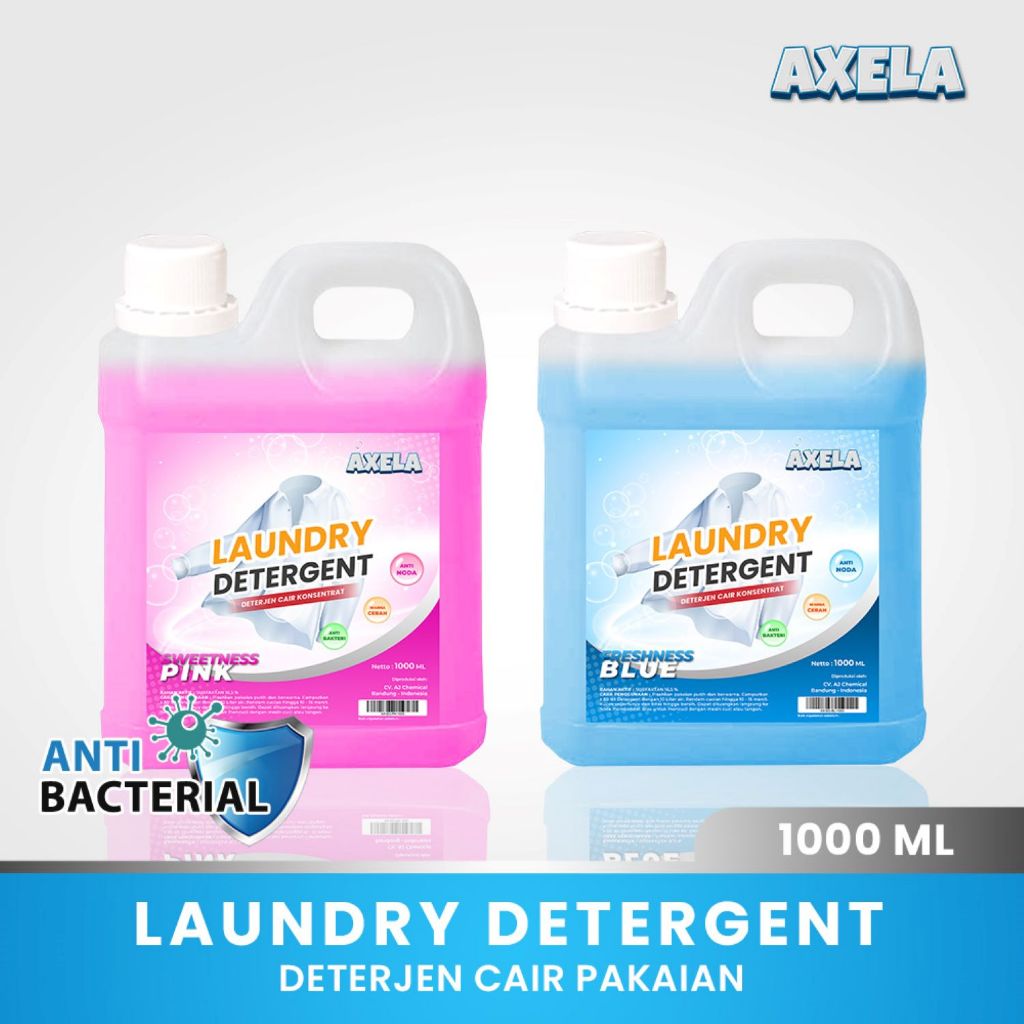 Jual Deterjen Cair Pakaian Anti Bakteri Liquid Laundry Detergent AXELA ...