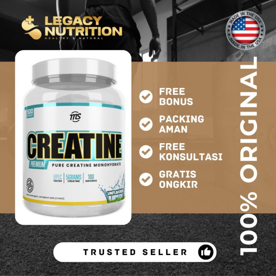 Jual MAN Sports Premium Pure Creatine Monohydrate 500gram Unflavored ...