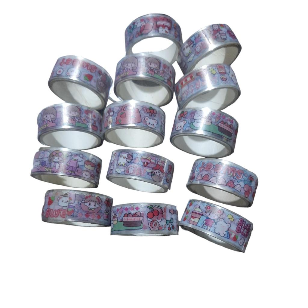 Jual Sticker Momo Roll Aesthetic Dekorasi Botol Buku Stiker Waterproof ...