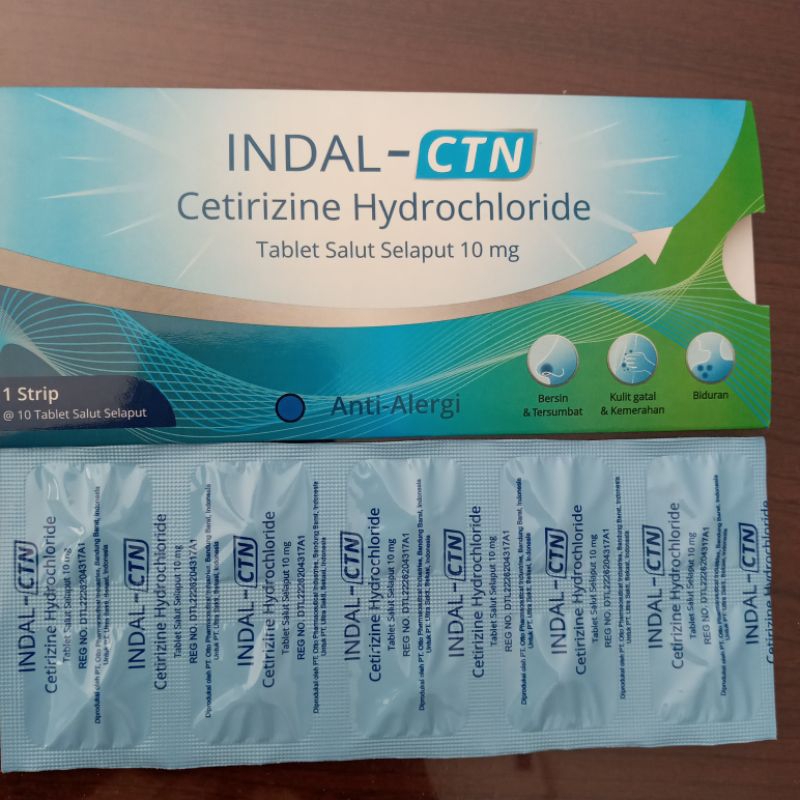 Jual INDAL-CTN 1 STRIP @10 TABLET II ANTI ALERGI | Shopee Indonesia