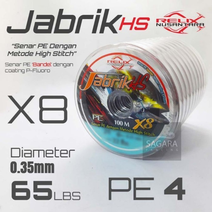 Jual Senar PE JABRIK HS X8 CONNECTING 100m Relix Nusantara | Shopee Indonesia