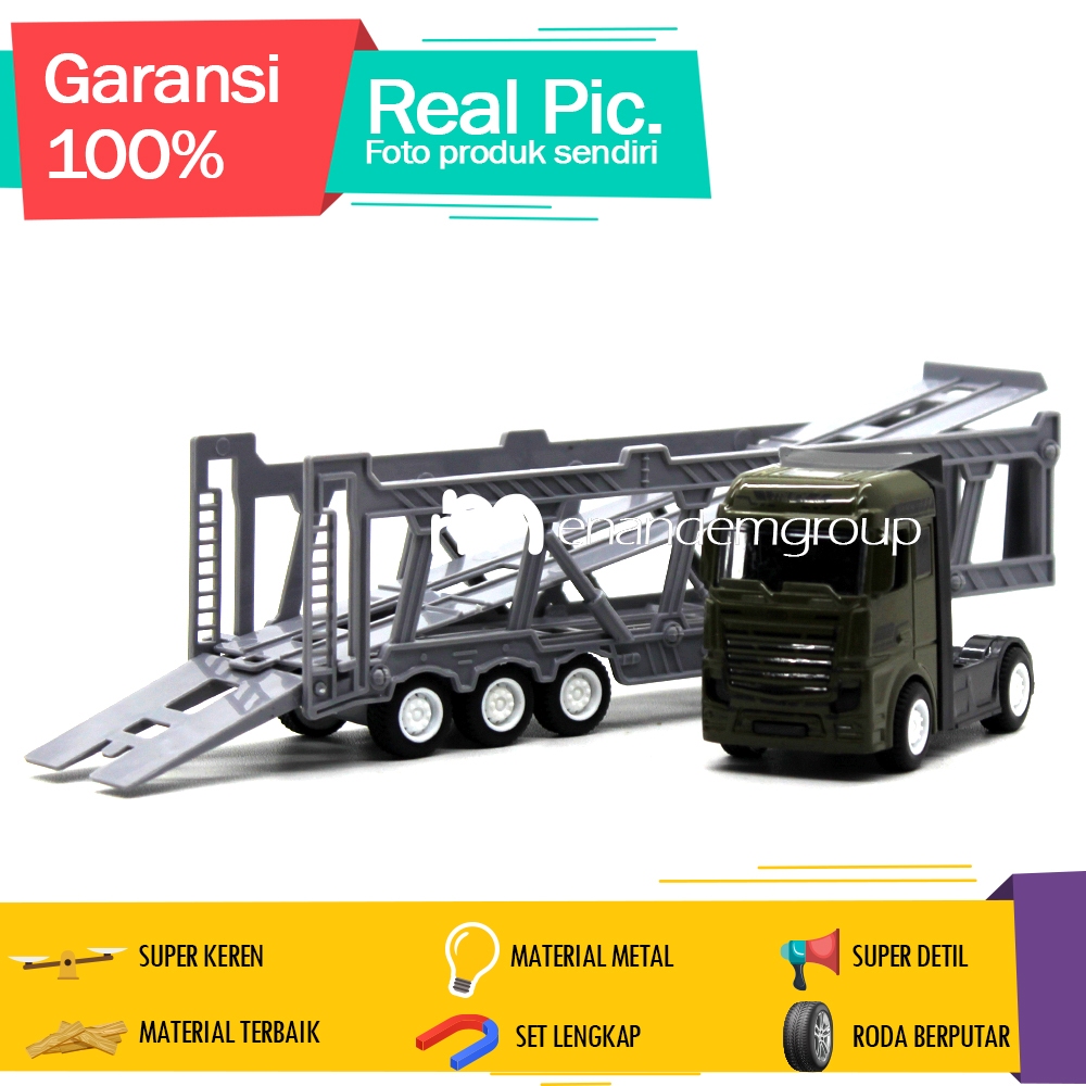 Jual Diecast Miniatur Mainan Mobil Truk Kargo Towing Kontainer Metal ...
