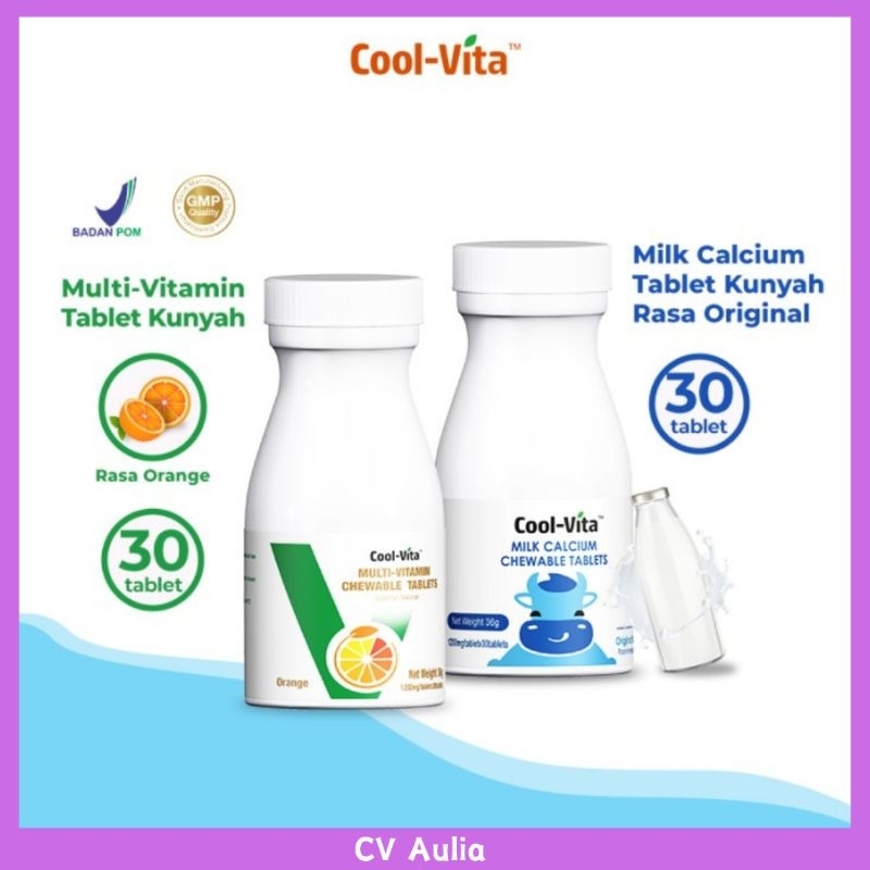 Jual Cool-Vita Coolvita Milk Calcium & Multivitamin Chewable | Shopee ...