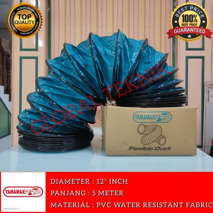 Jual Selang Portable Ventilator 12inch 5 Meter Flexible Hose Exhaust ...