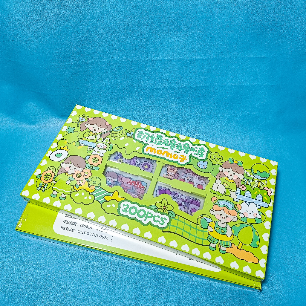 Jual Stiker Nono Momo Cici Sticker Momo Isi 200 Lembar PVC 1 Box 4 ...