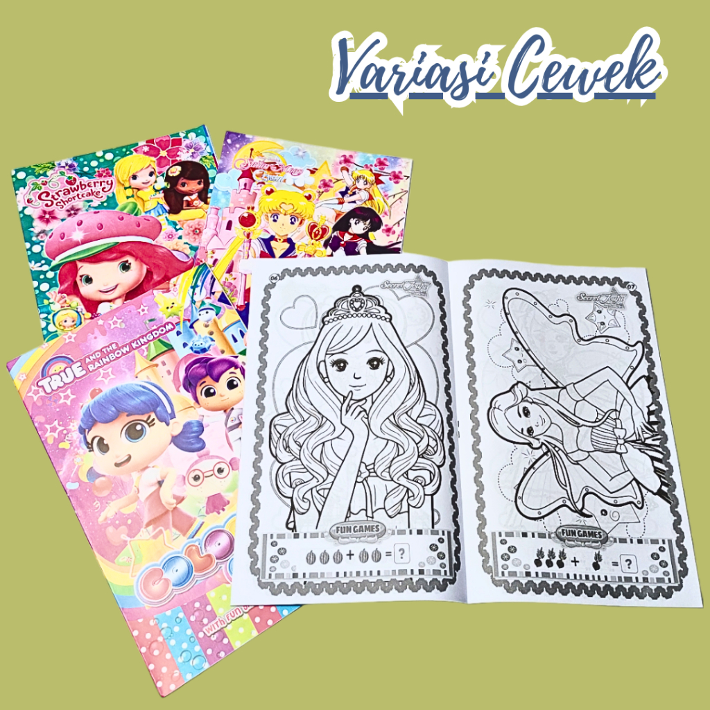 Jual Buku Mewarnai Anak / Colouring Book Funcy Ukuran Besar | Shopee ...