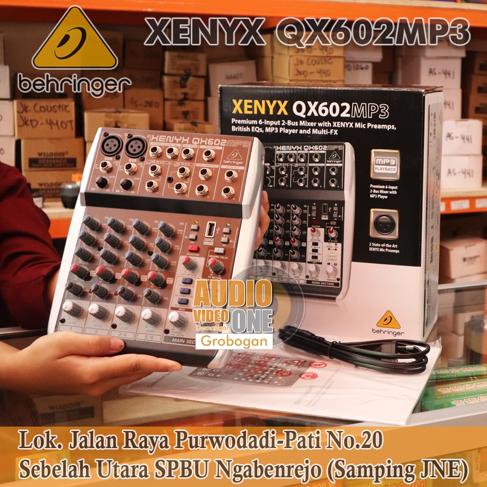 Jual Mixer Behringer Xenyx QX602USB Mikser Audio 6 Chanel Original ...