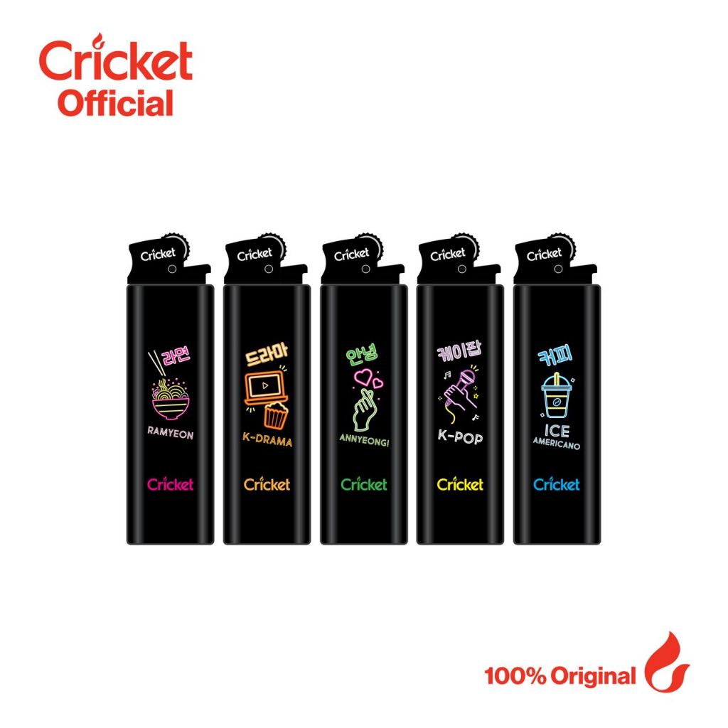 Jual Korek Api Cricket Edisi Terbatas - Seri Seoul Vibes (5 Buah ...