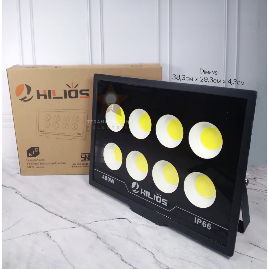 Jual Lampu Sorot led cob 400 watt Flood Light Outdoor Cob Hilios 400 W | Shopee Indonesia