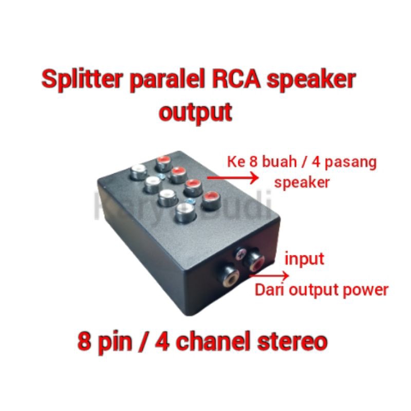 Jual Splitter RCA Speaker output paralel stereo | Shopee Indonesia