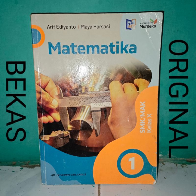 Jual Buku MTK Matematika Kelas 10 X 1 SMK MAK Penerbit Erlangga ...