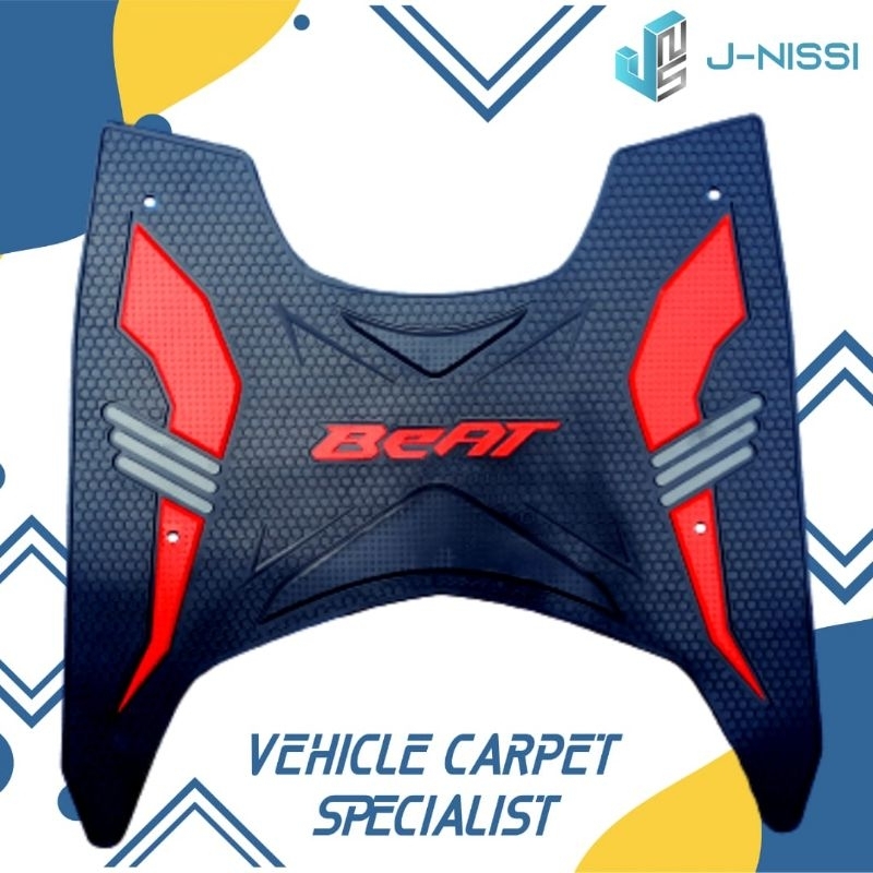 Jual KARPET MOTOR BEAT DELUXE / STREET 2020 - 2021 ALAS KAKI KARET PREMIUM TEBAL | Shopee Indonesia