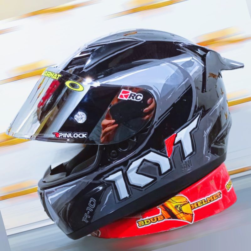 Jual Helm full face KYT R10 Original modif (PAKET GANTENG) | Shopee ...