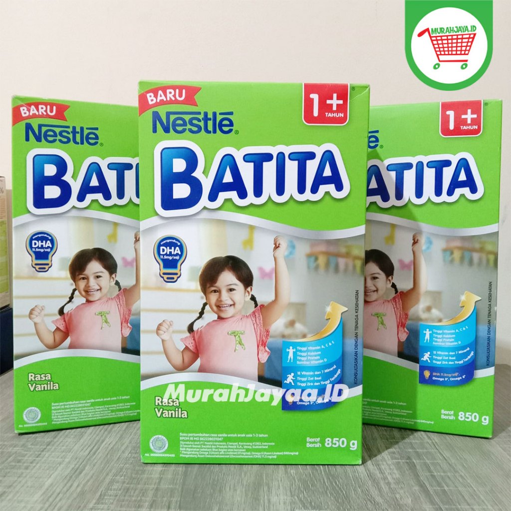 Jual Susu Nestle BATITA 1+ Vanila Susu Anak 1-3 Tahun Box 850g Batita 1 ...