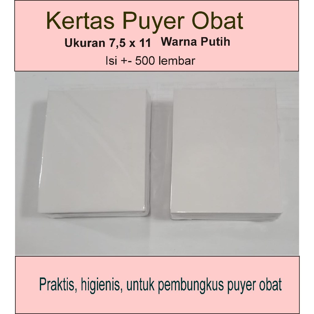 Jual KERTAS PUYER / KERTAS PUYER OBAT | Shopee Indonesia