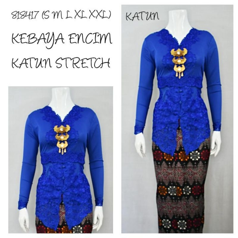 Jual Indah KEBAYA ENCIM LENGAN PANJANG BORDIR SENADA KATUN STRETCH ...